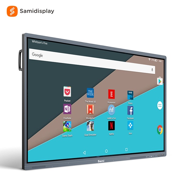 100 Inch Mobile Smart Board For Meetings No Projector Needed