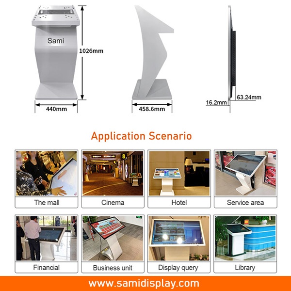 Interactive Touch Screen Indoor Kiosk With Android Or Windows