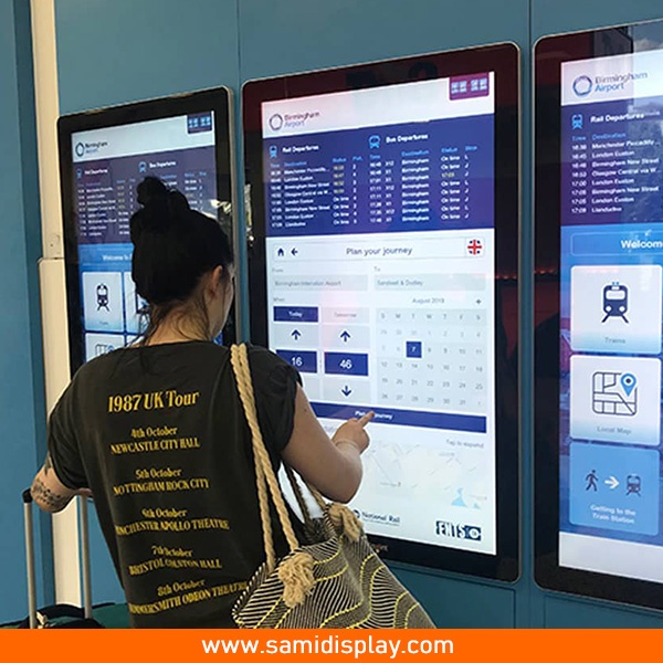 55 Inch Lcd Panel Display Wall Mount Touch Screen Pc