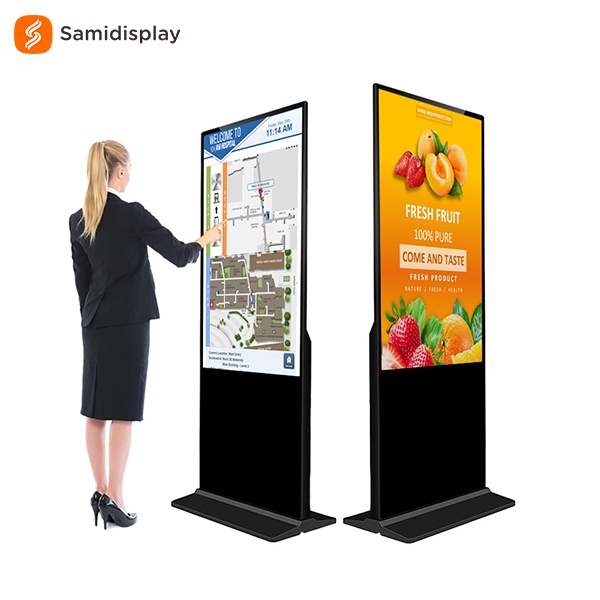 Factory 55 inch Stand Interactive Touch Screen Advertising Display