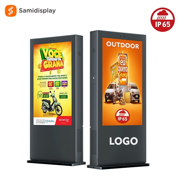 Floor Standing 55 Inch Outdoor Digital Signage Display