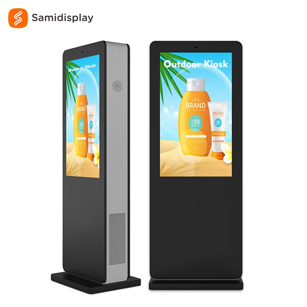 High Brightness 2500 Nits Floor Stand Outdoor Digital Kiosk
