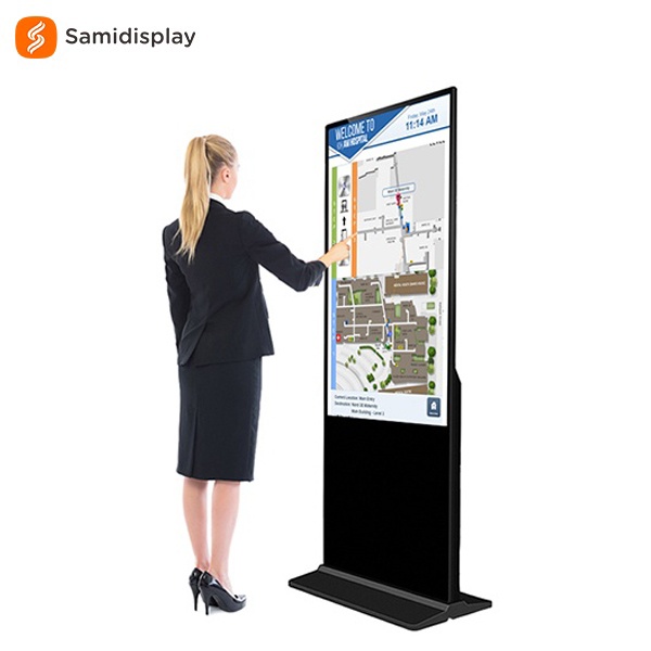 75 inch Freestanding Vertical Touch Screen Information Kiosk