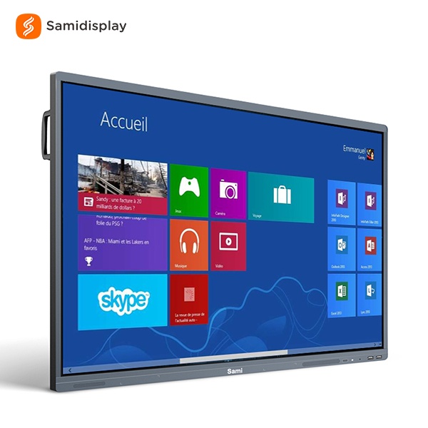 Mobile LED Smart Class Board for Students Teachers Wheel-Equipped Solution
