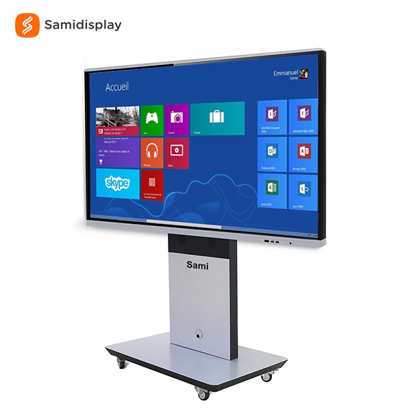 Samidisplay 4K Smart Board Display on Wheels for Home Office