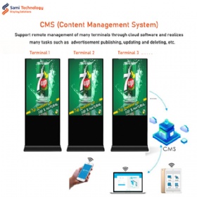 55 Inch 4K Advertising Monitor Price Freestanding Lcd Display